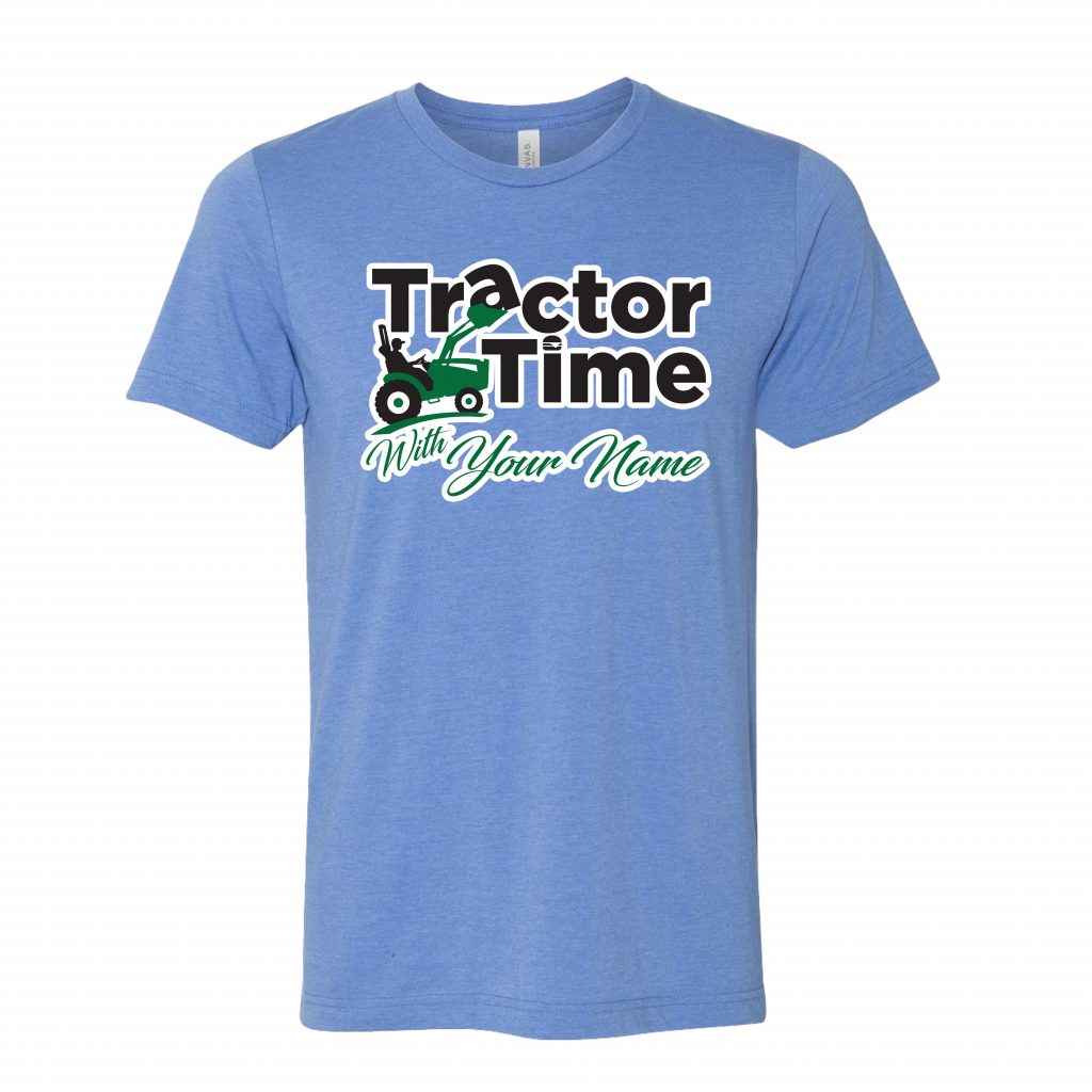 Custom Name Tractor Time Short Sleeve Unisex T-Shirt - Tractor Time ...