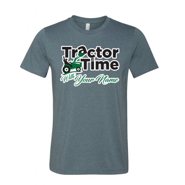 Custom Name Tractor Time Short Sleeve Unisex T-Shirt - Tractor Time ...